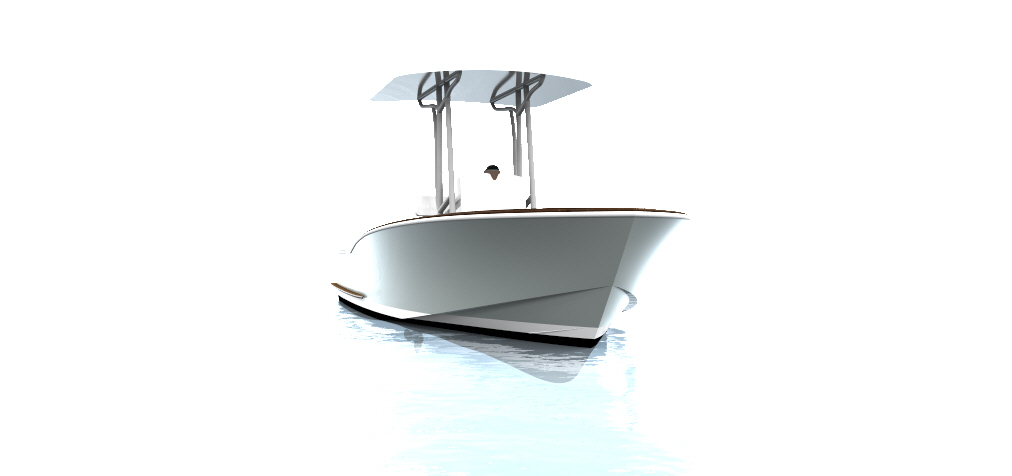 20′ Bay Boat Bow2 – Cerny Yacht Design